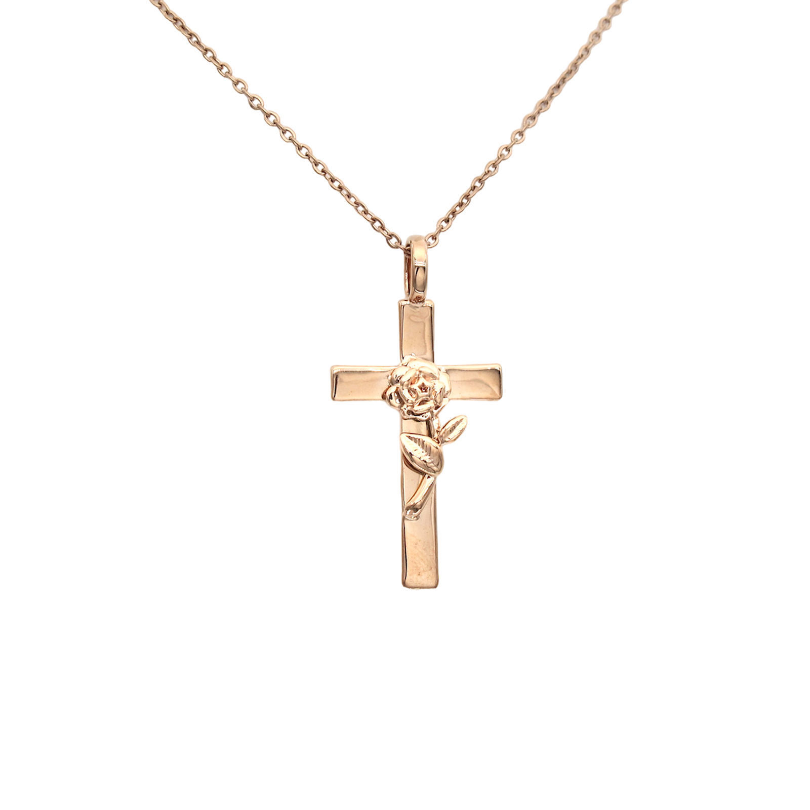 JM eShop 精選禮品網. Rose of Sharon Cross Necklace (Bronze)